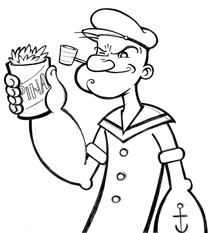 Hilarious adventure of a sailor Popeye 20 Popeye coloring pages - Free ...