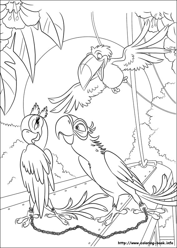 Adventures tale of birds Rio 20 Rio coloring pages | Free Printables